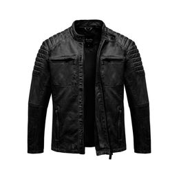 Amaci&Sons Amaci&Sons Lederjacke RALSTON in Schwarz | Gr.: L