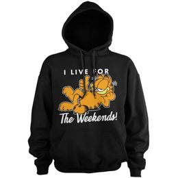 GARFIELD Hoodie in Schwarz | Gr.: L