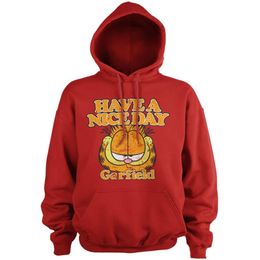 GARFIELD Hoodie in Rot | Gr.: M