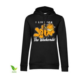 GARFIELD Hoodie in Schwarz | Gr.: L