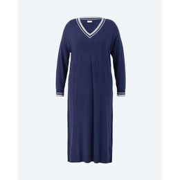 Strickkleid mit Kontrastdetails