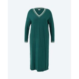 Strickkleid mit Kontrastdetails