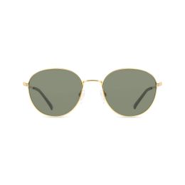 Fielmann BD 600 SUN CL BO | Unisex-Sonnenbrille | Fassung: Vollrand, Panto, Edelstahl, Gelbgold Gl&auml;nzend | Glasfarbe: G15