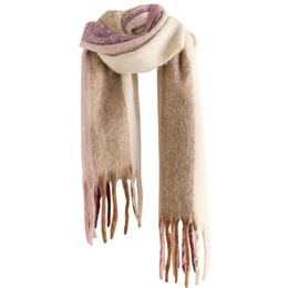 next Schal Damen Größe One Size creme / brokat / beere