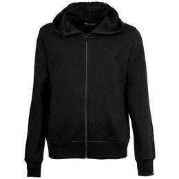 Emporio Armani Zip-Up Hoodie female Black size XL