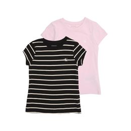 Calvin Klein Jeans T-Shirt M&auml;dchen Gr&ouml;&szlig;e 104 rosa / schwarz