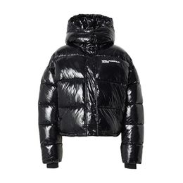 KARL LAGERFELD JEANS Jacke Damen Größe XS schwarz / weiß Winterjacke