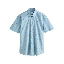 next Button Up Shirt male Blue size XXL