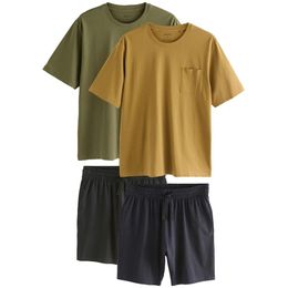 next Short Pajamas male Beige, Green size 3XL