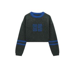 studioselect Pullover 'Jorina' Damen Gr&ouml;&szlig;e S blau / anthrazit