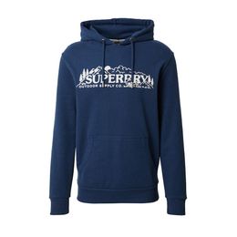 Superdry Sweatshirt 'OUTDOOR SCENE' Herren Größe XXL dunkelblau / weiß