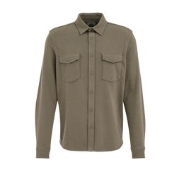 WE Fashion Button Up Shirt male Green size S