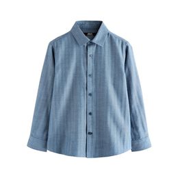 next Hemd Jungen Größe 122 royalblau / dunkelblau