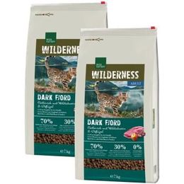 REAL NATURE WILDERNESS Trockenfutter Katze, Adult, Dark Fjord, Rothirsch, Wildschwein & Geflügel 2x7 kg