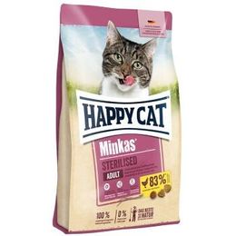 Happy Cat Minkas Trockenfutter Katze Adult, Sterilised, Geflügel 2x10 kg