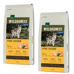 REAL NATURE WILDERNESS Trockenfutter Hund, Adult, Pure Chicken 2x12 kg