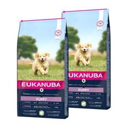 eukanuba Trockenfutter Hund Puppy, Lamm & Reis 2x12 kg