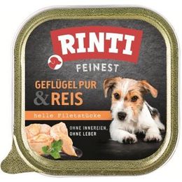 Rinti Feinest Adult Geflügel pur und Reis 44x150 g