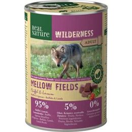 REAL NATURE WILDERNESS Nassfutter Hund, Adult, Mellow Fields, Büffel und Lamm 24x400 g