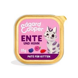 Edgard & Cooper Nassfutter Katze Kitten Paté Ente und Huhn 64x85 g