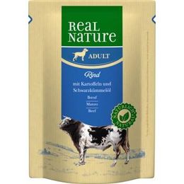REAL NATURE Nassfutter Hund, Adult, Rind mit Kartoffel 24x300 g