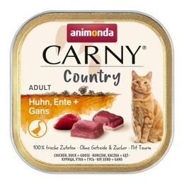 animonda Carny Nassfutter Katze Adult Country Huhn, Ente, Gans 64x100 g