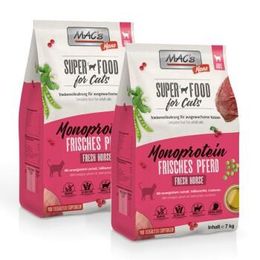 Mac's MAC's Cat Adult Trockenfutter Mono frisches Pferd 2x7 kg