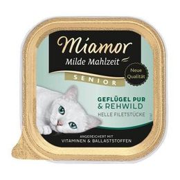 Miamor Milde Mahlzeit Senior Geflügel und Rehwild 64x100 g