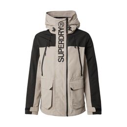Superdry Jacke Herren Gr&ouml;&szlig;e XXL dunkelbeige / schwarz