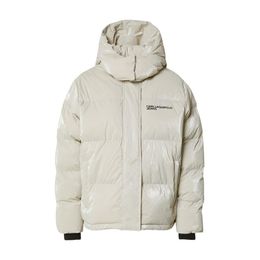 KARL LAGERFELD JEANS Jacke Damen Größe XS hellgrau / schwarz Winterjacke