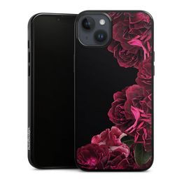 DeinDesign iPhone 14 Plus Handy Silikon H&uuml;lle Case schwarz Handyh&uuml;lle Vintage Rose Pink