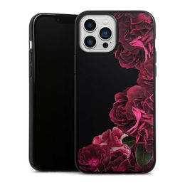DeinDesign iPhone 13 Pro Max Handy Silikon H&uuml;lle Case schwarz Handyh&uuml;lle Vintage Rose Pink