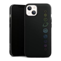 DeinDesign iPhone 13 Handy Silikon H&uuml;lle Case schwarz Handyh&uuml;lle Planet Universe Weltall