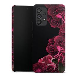 DeinDesign Galaxy A53 5G Handy Premium Case Smartphone Handyh&uuml;lle Schutzh&uuml;lle gl&auml;nzend Rose Vintage Pink Premium Case