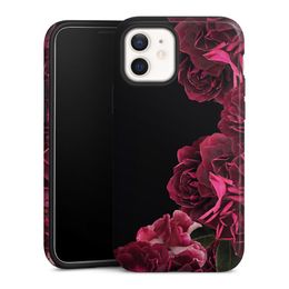 DeinDesign iPhone 12 mini Handy Panzer Handyh&uuml;lle robuste Outdoor H&uuml;lle Schutzh&uuml;lle gl&auml;nzend Vintage Rose Pink Tough Case