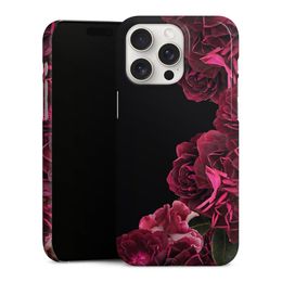 DeinDesign iPhone 15 Pro Max Handy Premium Case Smartphone Handyh&uuml;lle Schutzh&uuml;lle gl&auml;nzend Vintage Rose Pink Premium Case