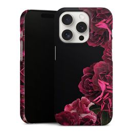 DeinDesign iPhone 15 Pro Handy Premium Case Smartphone Handyh&uuml;lle Schutzh&uuml;lle matt Vintage Rose Pink Premium Case