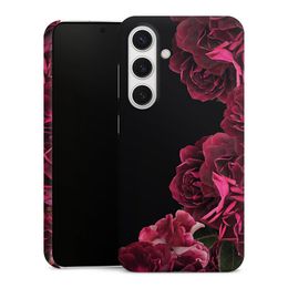DeinDesign Galaxy S24 Handy Premium Case Smartphone Handyh&uuml;lle Schutzh&uuml;lle matt Vintage Rose Pink Premium Case