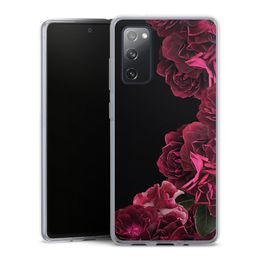 DeinDesign Galaxy S20 FE Handy Silikon H&uuml;lle Case transparent Handyh&uuml;lle Rose Vintage Pink Silikon Case