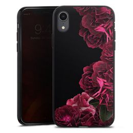 DeinDesign iPhone Xr Handy Silikon H&uuml;lle Case schwarz Handyh&uuml;lle Vintage Rose Pink