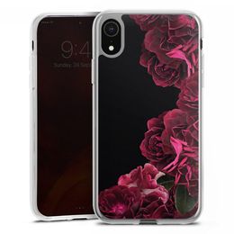 DeinDesign iPhone Xr Handy Silikon H&uuml;lle Case transparent Handyh&uuml;lle Vintage Rose Pink Silikon Case