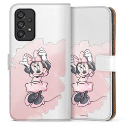 DeinDesign Galaxy A33 5G Handy Klapph&uuml;lle Handyh&uuml;lle aus Kunst Leder wei&szlig; Flip Case Motiv Ohne Hintergrund Disney Sideflip mit Lasche