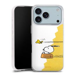 DeinDesign iPhone 17 Pro Handy Silikon H&uuml;lle Case transparent Handyh&uuml;lle Snoopy Peanuts Children Silikon Case