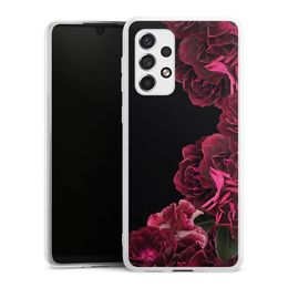 DeinDesign Galaxy A33 5G Handy Silikon H&uuml;lle Case transparent Handyh&uuml;lle Rose Vintage Pink Silikon Case