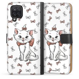 DeinDesign Galaxy A12 Handy Klapph&uuml;lle Handyh&uuml;lle aus Kunst Leder schwarz Flip Case Cat Disney Aristocats Mary Sideflip mit langer Lasche