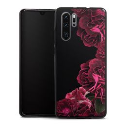 DeinDesign Huawei P30 Pro Handy Silikon H&uuml;lle Case schwarz Handyh&uuml;lle Vintage Rose Pink