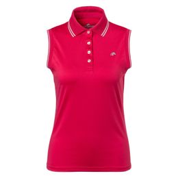 Black Forest Polo-Shirt Sleeveless rot Damen XXL