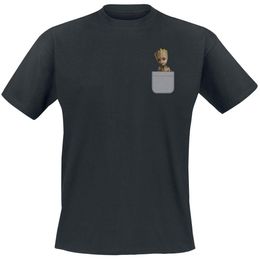 GUARDIANS OF THE GALAXY Pocket Groot T-Shirt schwarz in S GGA09414TSB