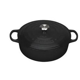 Le Creuset Gourmet-Br&auml;ter Signature 30 cm rund Schwarz 6,2 L