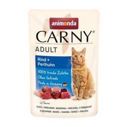 animonda Carny Nassfutter Katze Adult Rind und Perlhuhn 48x85 g